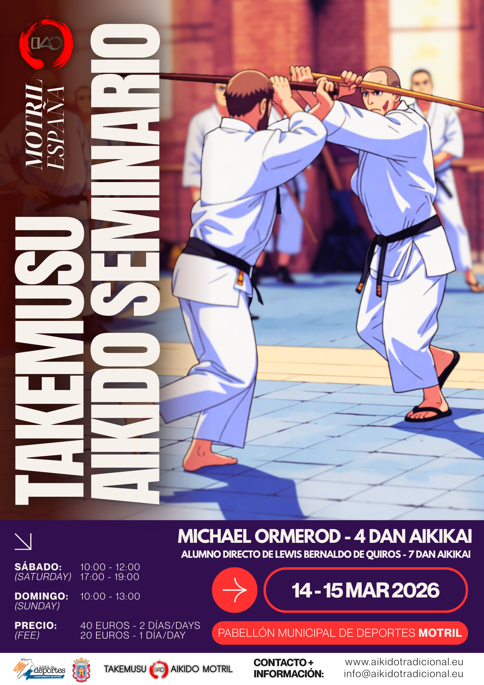MARCH AIKIDO SEMINAR – MOTRIL, SPAIN – TAKEMUSU AIKIDO ONLINE DOJO